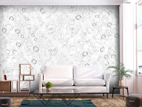 Murando DeLuxe Tapeta bílé ornamenty Velikost (šířka x výška): 300x210 cm