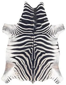 Dywany Luszczow Koberec umělá hovězí kůže Zebra G5128-1, bílá černá kůže Rozměr koberce: 155 x 195 cm