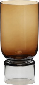 Váza Hübsch pohárová 32 cm jantar