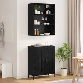 Vysoký bufet 2 ks Černý dub 69,5 x 34 x 180 cm Kompozitní dřevo 3403591