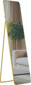 Zrcadlo Gurnee 140x40 cm – zlatá lesklá