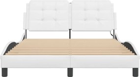 Rám postele s LED bez matrace Zadar bílý 120 x 200 cm 3214097