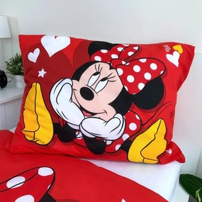 Povlečení Minnie Red Heart: 140x200cm, 70x90cm