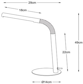 Lucide 36612/03/31 - LED Stolní lampa GILLY LED/5W/230V bílá
