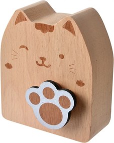 Dřevěná natahovací hrací skříňka kočička Kitty - 7*4*8 cm