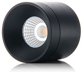 LED2 1110933 Tiny, černé stropní válečkové svítidlo, 8W LED 3000K, průměr 7,8cm