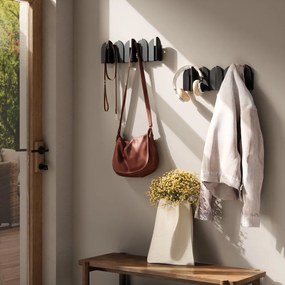 Matně černý ocelový nástěnný věšák 43 cm Saloon – Umbra
