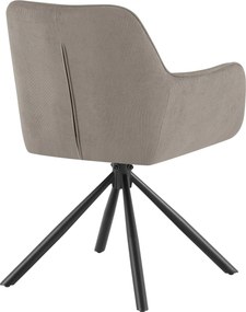 Židle Tipton manšestr – taupe