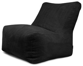 Černý manšestrový sedací vak Seat 100 Lounge – SLOWDOWN