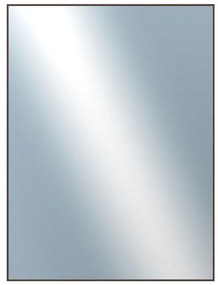 DANTIK - Zarámované zrcadlo - rozměr s rámem cca 60x80 cm z lišty Hliník wenge tmavá |P273-516 (7273516)