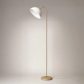 Stojací lampa Zack, 1x bílé PVC stínítko, be