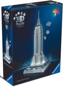 Ravensburger 120080268 iconics: empire state building (noční edice)