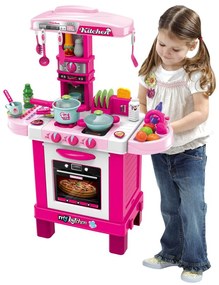 Dětská kuchyňka Baby Mix malý šéfkuchař růžová