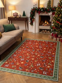 Villeroy & Boch Kusový koberec Toy's delight 106499 Red Green, 160x230, červená, obývací pokoj