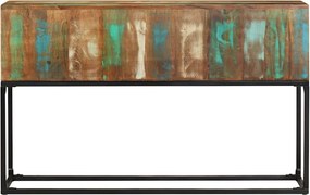 Konzolový stolek 120 x 30 x 75 cm masivní recyklované dřevo 320822