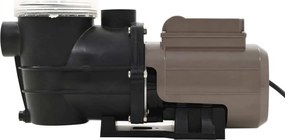 vidaXL Bazénové čerpadlo s časovačem černé 0,25 HP 8 000 l/h [91724]