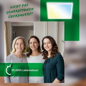 LED svítidlo BRILONER Tava A 29,3x29,3cm 11W stmívatelné CCT bílé 3885016
