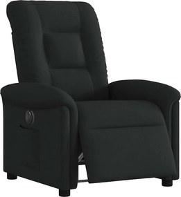 Elektrické polohovací křeslo černé textil 3303236