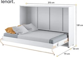 Výklopná postel 120 CONCEPT PRO CP-05 bílá