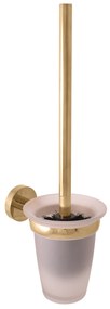 Slezák RAV WC štětka, miska sklo zlato Koupelnový doplněk COLORADO, Barva: zlato - COA0500Z
