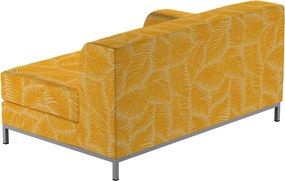Potah na pohovku IKEA , levé provedení Kramfors 2-místná barva žlutá látka pletený vzor, vzorované