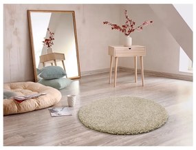 Světle béžový koberec Universal Aqua Liso, ø 100 cm