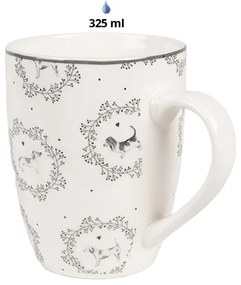 Porcelánový hrnek s motivem pejsků Lovely Grey Dogs – 325 ml