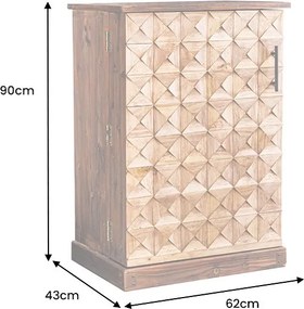Designová barová skříňka Winebar 90 cm borovice