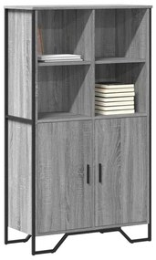 Highboard šedý sonoma 79,5 x 35,5 x 137,5 cm kompozitní dřevo 3295310