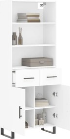 Skříň highboard bílá 69,5 x 34 x 180 cm kompozitní dřevo 3200537