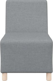 Modulová sedačka bez opěradel 2 ks Světle šedá textil 3399748