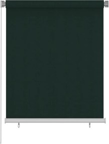 Venkovní roleta 125 (Š) x 140 (V) cm tmavě zelená HDPE 312812