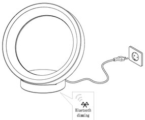 Eglo 99029 - LED RGB Stmívatelná stolní lampa MARGHERA-C LED/16W/230V