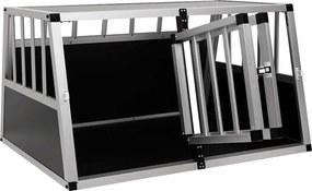 Klec pro psy s dvěma dvířky 89 x 69 x 50 cm 170667