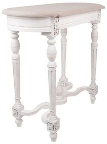 Příruční stolek šedý, bílý 80x40x75 cm – 80x40x75 cm