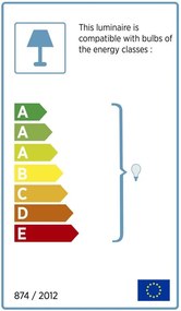 Bílá stojací lampa Nus
