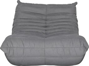 Designové křeslo Nua samet šedé