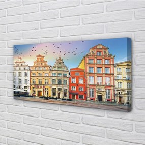 Obrazy na plátně Gdańsk budovy staré město 140x70 cm