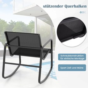 Costway 4-dílný. Gartenmöbel Set mit Sanfter Schaukelbewegung Sitzgruppe für 4