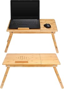Deuba Bambusový stolek na notebook