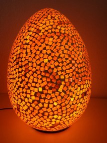 Stolní lampa oranžová EGG