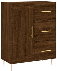 Skříň highboard hnědý dub 69,5 x 34 x 180 cm kompozitní dřevo - Default Title