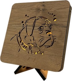 Li-Go "Boxer" lampa 19x19 cm provedení povrchu: černá s patinou