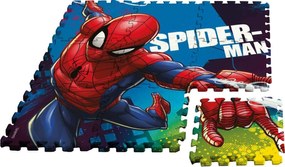 EUROSWAN Podlahové pěnové puzzle Spiderman  9 dílků 30x30x1 cm