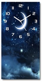 Wallmuralia Nástěnné hodiny Hvězdné nebe 30x60 cm