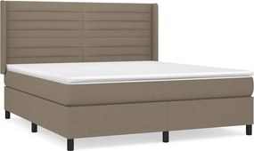 Box spring postel s matrací taupe 160x200 cm textil 3131525