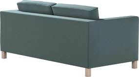 Potah na pohovku IKEA  Karlanda rozkládací, krátký barva zelená látka sametová