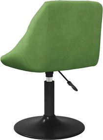 Jídelní židle světle zelená samet 3088815