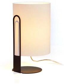 Hravá stolní lampička Clipam Barva nohy: Černá, Barva stínítka: Bílá