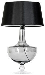 4concepts Designová stolní lampa OXFORD TRANSPARENT BLACK Barva: Černá